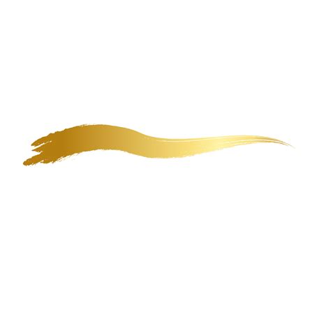 Brush Stroke And Gold Circle Element 12026395 Png