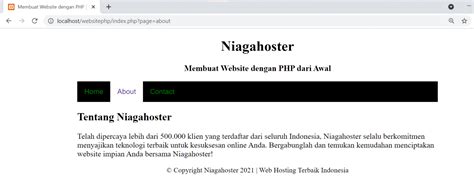 Cara Membuat Website Dengan PHP Dari Awal Niagahoster Blog