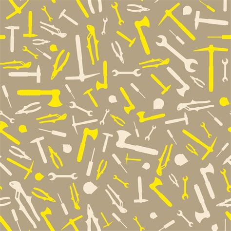 Premium Vector Working Tools Illustration Background Vector Seamless