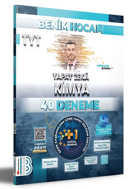 TYT Yapay Zekâ Kimya 40 Deneme Benim Hocam Yayınları
