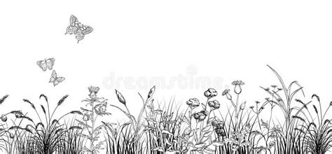 Sky And Grass Clipart Black