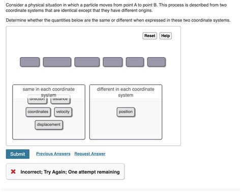 solved consider a physical situation in which a particle