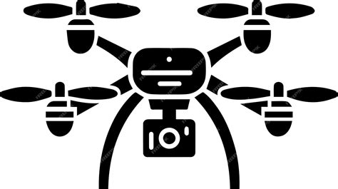 Premium Vector Minimal Quadcopter Icon Vector Silhouette White Background Fill With Black 17