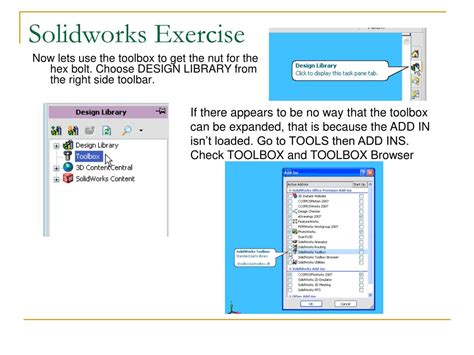 Ppt Solidworks Lesson 4 Assembly Basics And Toolbox Powerpoint