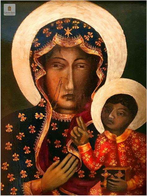 Stary Obraz Matki Boskiej Częstochowskiej Galerie Doris