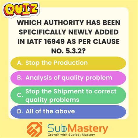 Did You Know Iatf 16949 Is Now Optional Submastery Lead Auditor