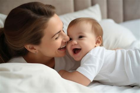 Relação Afetuosa Entre A Mãe E O Filho Imagem Gerada Com Ia