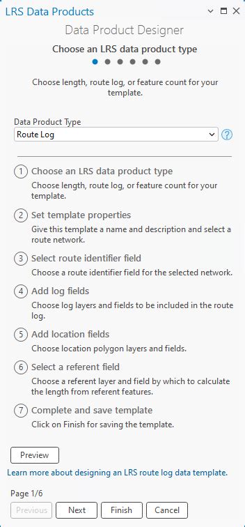 Create A Template For An Lrs Route Log Data Product—arcgis Pro Documentation