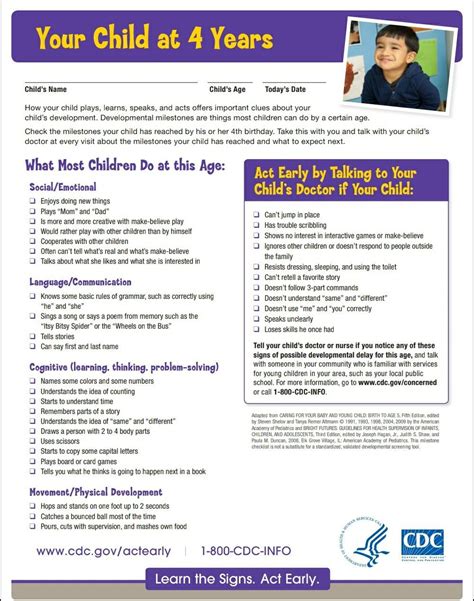Developmental Milestones 4 Years Artofit