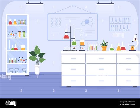 Laboratorium With Conducting Research Scientific Experimentation And