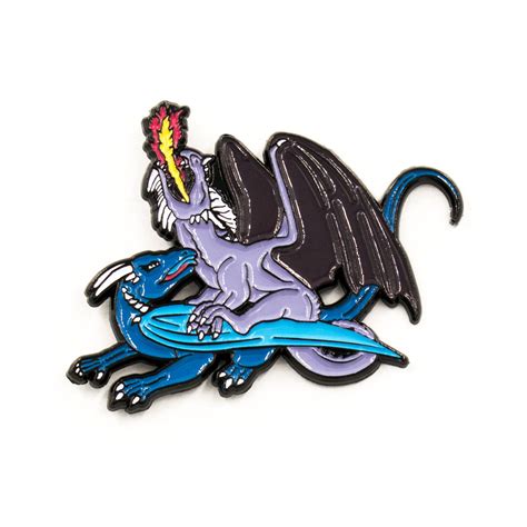 Dragons Having Doggystyle Sex Enamel Pin Great Gag T Etsy