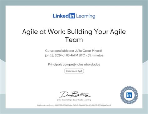 Julio Cesar Pinardi On Linkedin Certificate Of Completion