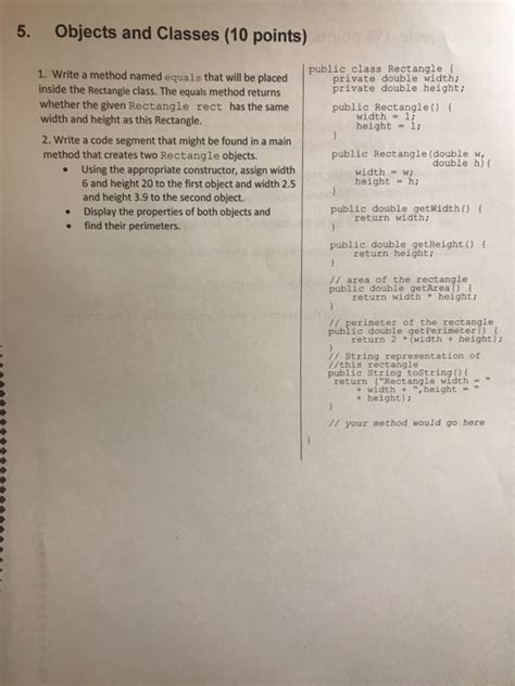 Solved Objects And Classes Points Public Class Chegg