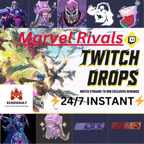 Marvel Rivals Twitch Drops All Available 10 Items S1 S0 Rewards £
