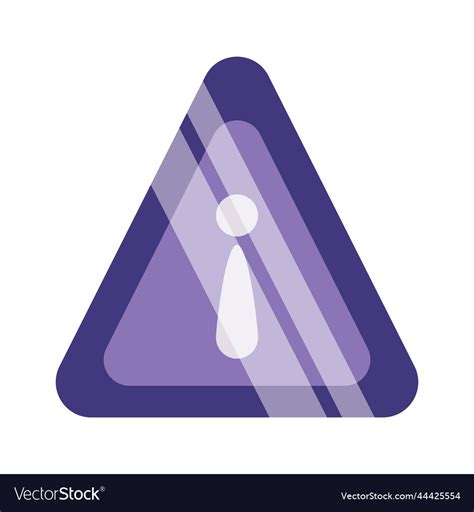 Caution Triangle Sign Royalty Free Vector Image