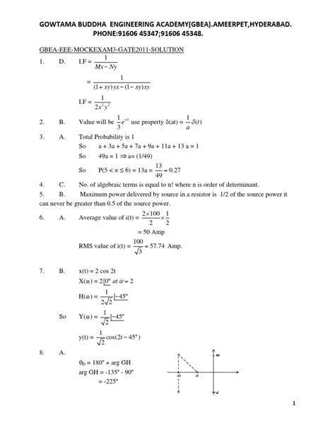 Eee Exam 3solution Pdf Electromagnetism Electronics