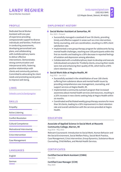 Top 17 Social Worker Assistant Resume Objective Examples