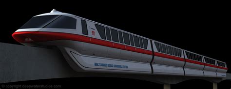 Disney Monorail Mark IV Red 5 25 11 05 Deep Water Studios