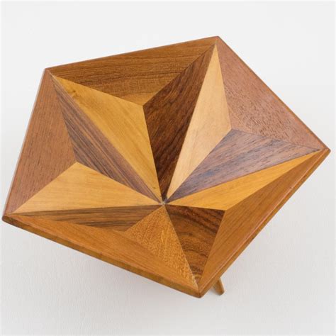 1960s Space Age Danish Wood Bowl Centerpiece Catchall At 1stdibs