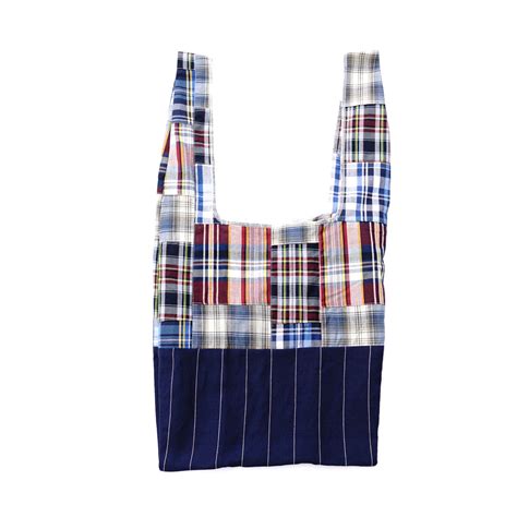 Shoulder Bag Patchwork Navy 202101eco04 ｜merippa【公式】｜おしゃれなルームシューズのネット