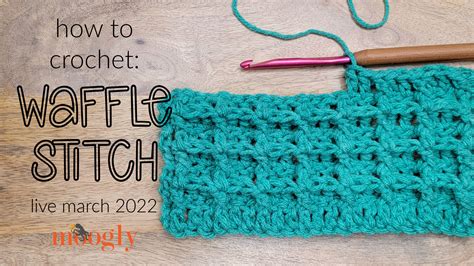 Waffle Stitch Tutorial Live Moogly