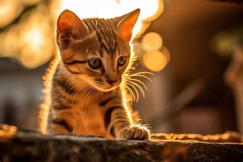 Premium Ai Image Kitten Cute