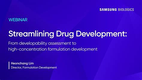 Streamlining Drug Development High Concentration Formulation Development