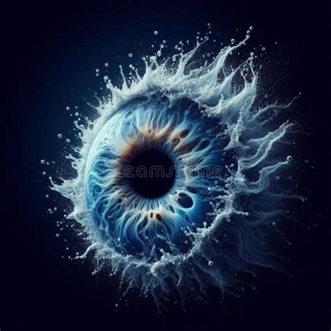 Fluidic Eye Stock Illustration Illustration Of Reflection 328628118