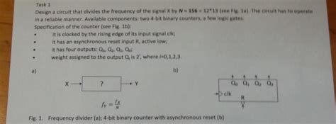 Solved Task Design A Circuit That Divides The Frequency Of Chegg