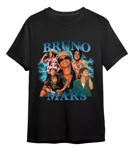 Camiseta Bruno Mars Cantor Pop Show Camisa Graphic Algodão MercadoLivre