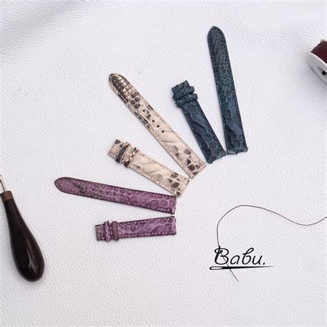 Quick Release Python Leather Watch Strap Custom Watch Band Python Skin Sw301