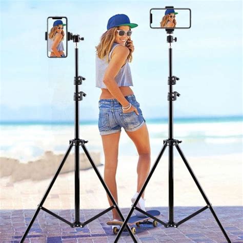 Promo Tripod HP Panjang Hingga Meter Bisa Untuk Ringlight Bahan Besi Kuat Dan Kokoh