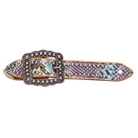 San Saba Tropical Python Spur Straps