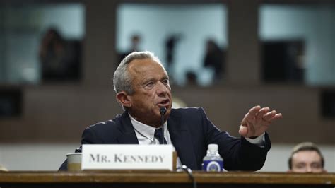 At Hearing Rfk Jr Diagnoses Problems But Prescribes Few Remedies