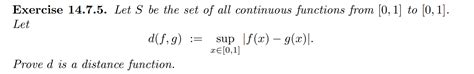Solved 2 Exercise 1475 Let S Be The Set Of All Continuous