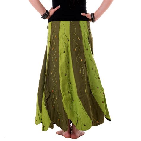 Vishes Wickelrock Langer Rock Boho Chic Vishes Alternative Bekleidu