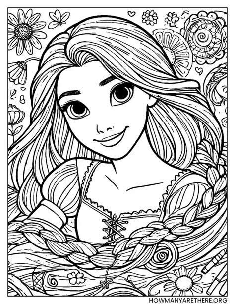 8 Dibujos E Imagenes Rapunzel Para Colorear Y Imprimir Gratis Para