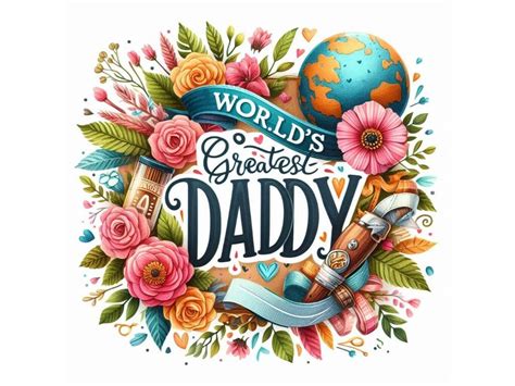 World S Greatest Daddy Lovely Father S Day Gre By Dianaxstoyanova TheHungryJPEG
