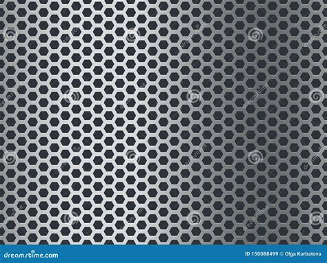 Seamless Steel Grating Pattern Vector Illustration