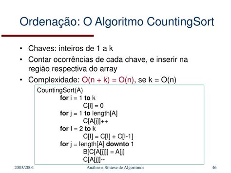 PPT Análise e Síntese de Algoritmos PowerPoint Presentation free