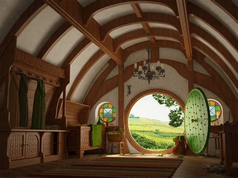 Fantasy Hobbit Hole Hd Wallpaper