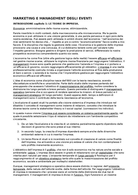 Lezioni Slide Appunti Di Marketing Per Larte E La Cultura Prof