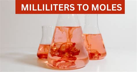 Science How Many Moles Are In ML