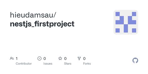github hieudamsau nestjs firstproject