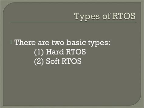 Real Time Operating System RTOS Embedded Systems PPT Operating Systems Computer