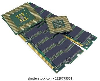 Random Access Memory Central Processing Unit Stock Photo 2229795531