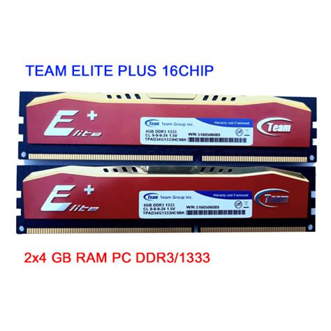 แรม Team Elite Ddr3 1333 8gb 4x2 Th