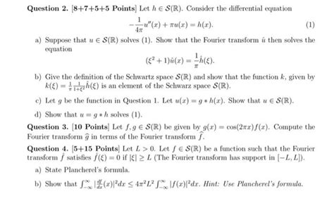 Solved Question 2 8755 Points Let H∈sr Consider