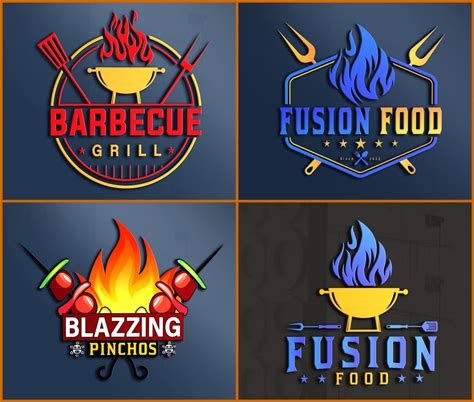 Restaurant Logo Grill Logo Bbq Logo Design Bbq Chicken Logo Bbq