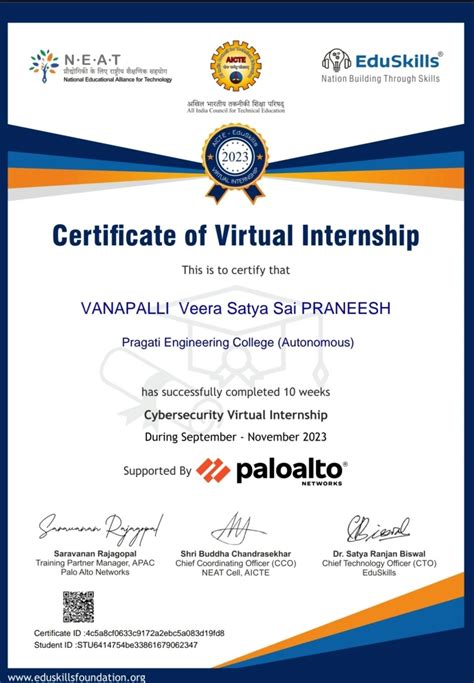 praneesh vanapalli on linkedin aicte eduskills pragatiengineeringcollege